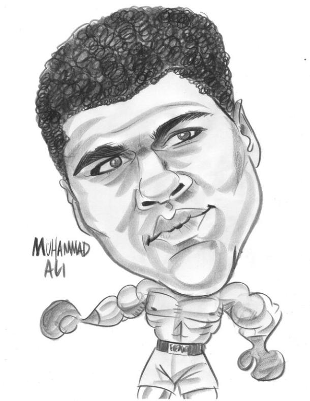 Muhammad Ali caricatura